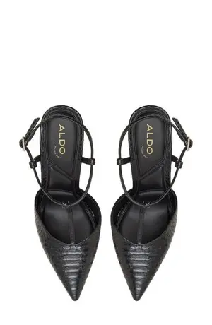 Aldo Leonniah Croc Embossed Leather Stiletto Pumps