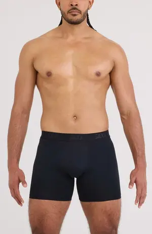 SAXX Smooth Flexed Boxer Briefs - Black