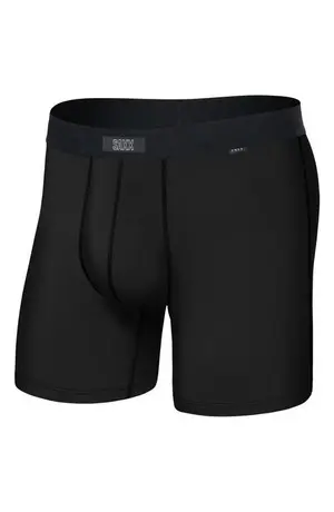 SAXX Smooth Flex Light Compression Boxer Briefs - Black