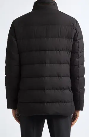 MOORER Ilvo 3-in-1 Quilted Down Overcoat With Removable Vest