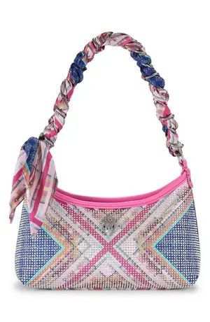 Kurt Geiger Kurt Sling Scarf Shoulder Bag - Pink Multi