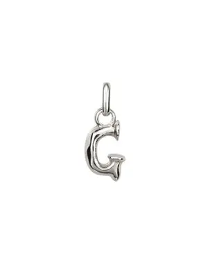 UNODE50 G" Letter Charm In Gold Plate