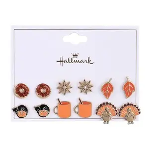 HALLMARK 6-pair Fall Motif Earring Set