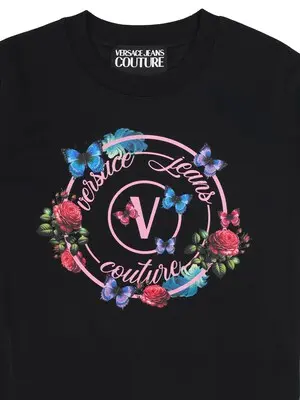 Versace T-shirt Con Emblema "butterfly