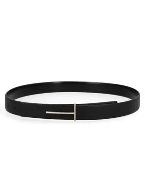 TOM FORD T Buckle Belt - Black