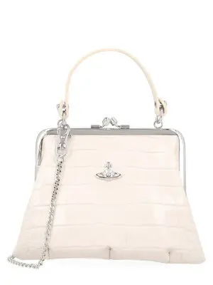 VIVIENNE WESTWOOD Granny Frame Clutch - Ivory