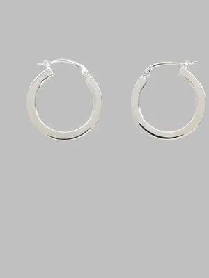 MAISON MARGIELA Logo Hoop Earrings