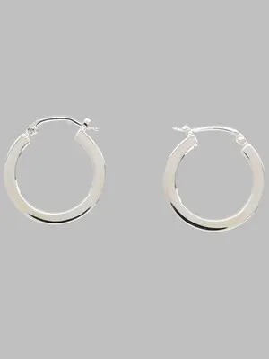 MAISON MARGIELA Logo Hoop Earrings