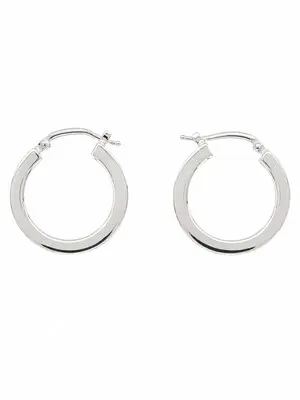 MAISON MARGIELA Logo Hoop Earrings