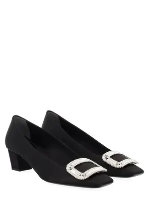 ROGER VIVIER Belle Décolleté Pumps With Embellished Buckle