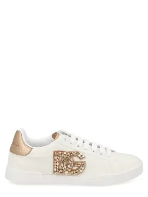 Dolce & Gabbana Embellished Logo Sneakers