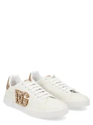 Dolce & Gabbana Embellished Logo Sneakers