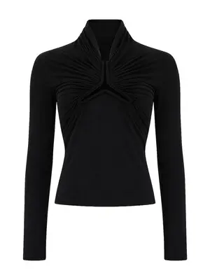 Rick Owens Alannah" Long Sleeve Top - Black