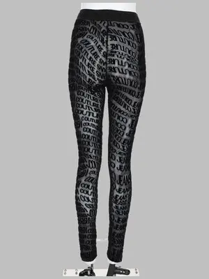 Versace Pantalone Leggings Con Stampa Logo