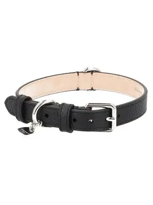 MAISON MARGIELA Leather Charm Collar - Black