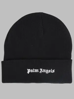 Palm Angels Berretto In Misto Cotone Con Logo