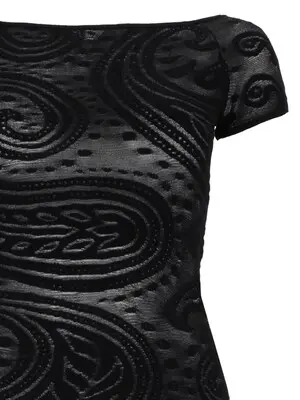 Etro Jacquard Paisley Top - Black