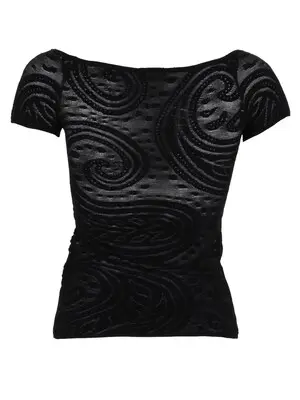 Etro Jacquard Paisley Top - Black