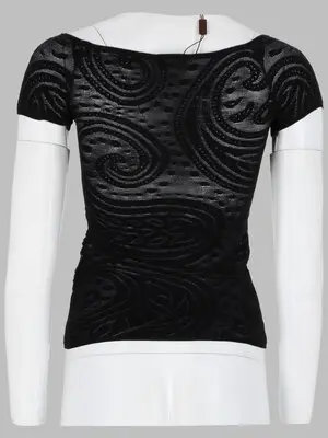 Etro Jacquard Paisley Top - Black