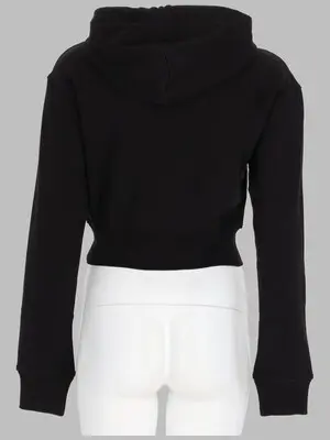 Versace Baroque Emblem Cropped Hoodie