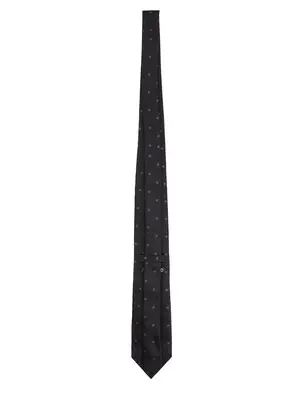 TOM FORD Silk Jacquard Tie - Black