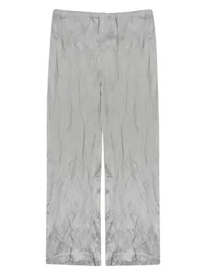 ALYSI Textured Viscose Trousers - Grey