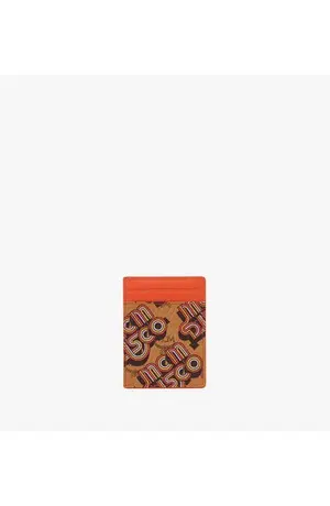 Mcm Aren Card Case In Disco Visetos