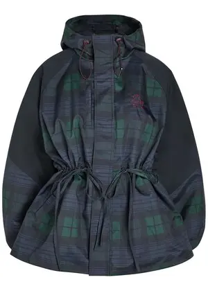 DAMSON MADDER Liu Check Shell Raincoat