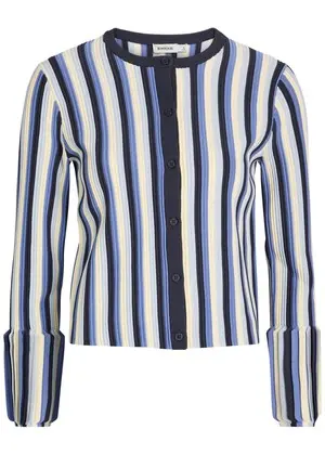Simkhai Iris Striped Knit Cardigan