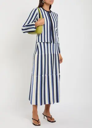 Simkhai Iris Striped Knit Cardigan