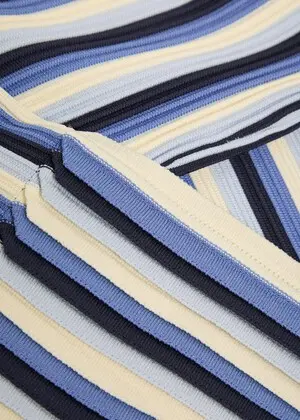 Simkhai Iris Striped Knit Cardigan