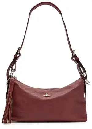 VIVIENNE WESTWOOD Emma Leather Shoulder Bag - Brown