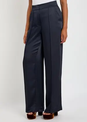 Simkhai Kyra Wide-leg Satin-crepe Trousers
