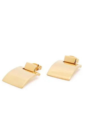 NINA GORDON 14kt Recycled Vermeil Square Drop Earrings