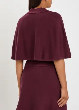 Simkhai Vinna Layered Wool Polo Top
