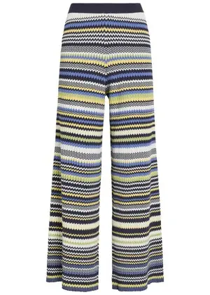 Simkhai Farrah Chevron Knit Trousers