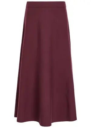 Simkhai Cassie Close-knit Wool Maxi Skirt
