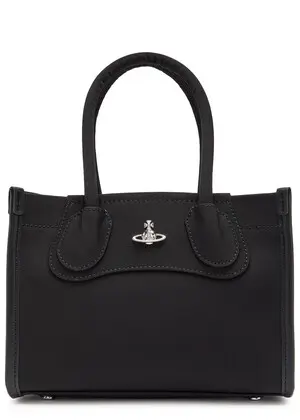 VIVIENNE WESTWOOD Troy Small Twill Tote Bag - Black