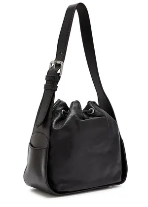 VIVIENNE WESTWOOD Stacey Pebbled Leather Bucket Bag