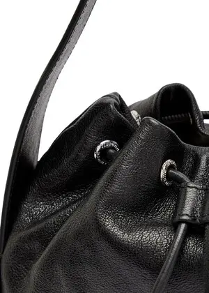 VIVIENNE WESTWOOD Stacey Pebbled Leather Bucket Bag