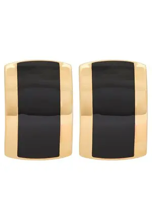 NINA GORDON Eclipse Enamelled 14kt -plated Drop Earrings - Gold