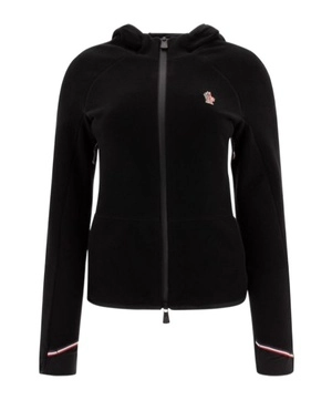 Moncler Hooded Fleece Jacket With Logo Detail