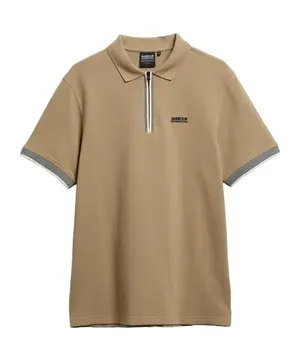 Barbour Logo Embroidered Polo Shirt - Nude