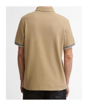 Barbour Logo Embroidered Polo Shirt - Nude