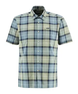 Barbour Plaid Short-sleeved Shirt - Gray