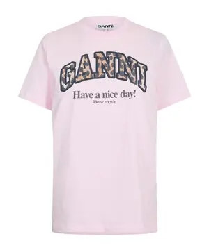 GANNI Graphic Print T-shirt
