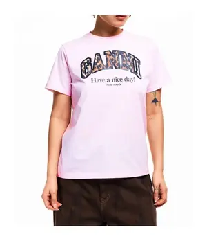 GANNI Graphic Print T-shirt