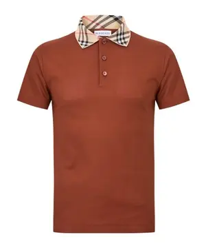 Burberry Check Cotton Cody Polo Shirt - Brown
