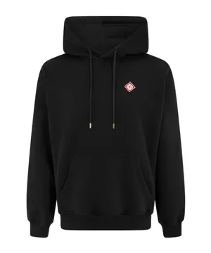 Casablanca Logo Appliqué Hoodie - Black
