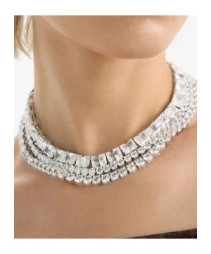 SELF-PORTRAIT Multi Crystal Choker
